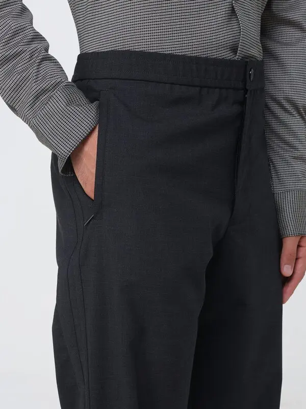 Emporio Armani Slim Fit Wool Blend Trousers
