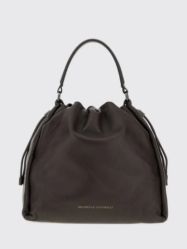 Brunello Cucinelli Leather Bucket Bag - Brown