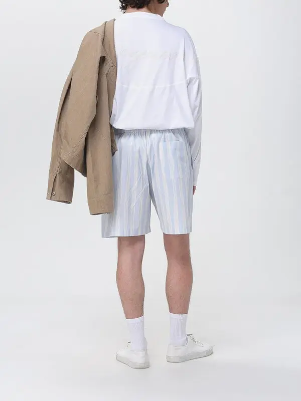 Jacquemus Striped Cotton Shorts