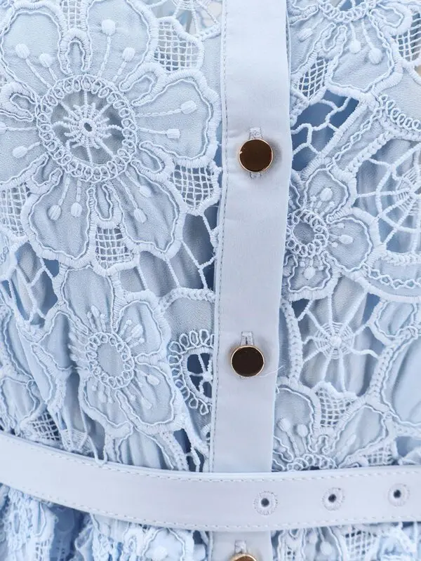 SELF-PORTRAIT Lace Chemisier Dress