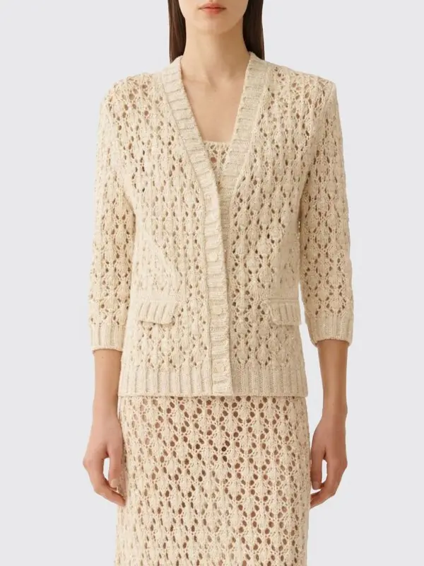 Fabiana Filippi Crochet Cotton Blend Cardigan