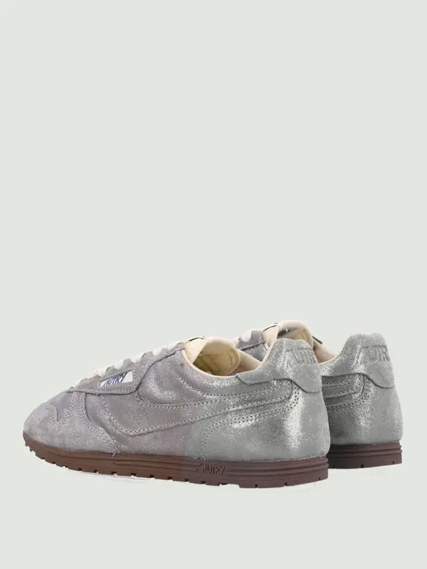 AUTRY Metallic Suede Sneakers