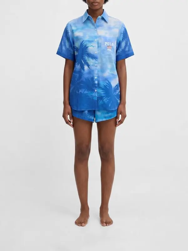 Polo Ralph Lauren Printed Cotton Shirt And Shorts Set