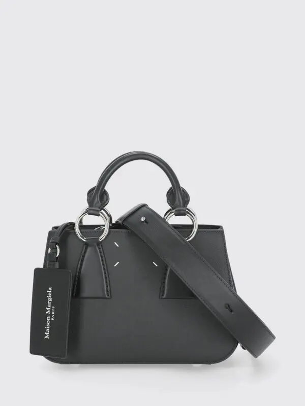 MAISON MARGIELA Saffiano Leather Doll Bag - Black