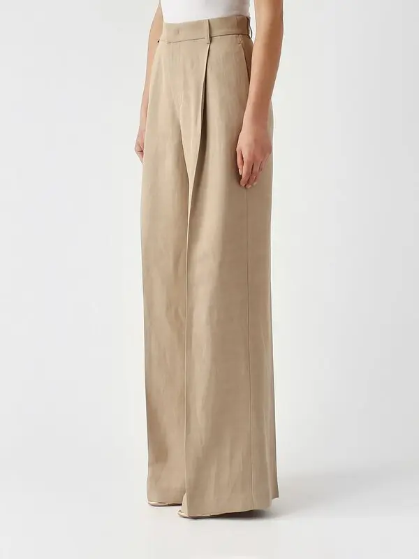 FAY Palazzo Trousers In Viscose Gabardine