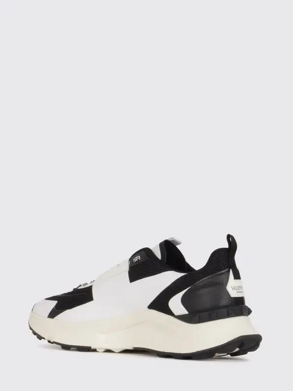 Valentino Garavani Leather And Rubberized Fabric Low Top Sneakers - Multicolor
