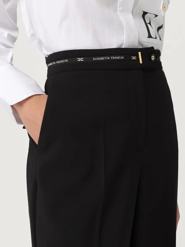 Elisabetta Franchi Wide Leg Trousers