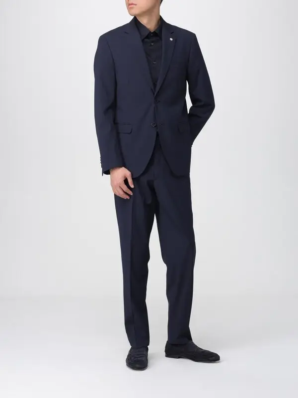 MANUEL RITZ Single-breasted Suit In Wool Blend