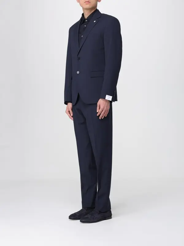 MANUEL RITZ Single-breasted Suit In Wool Blend