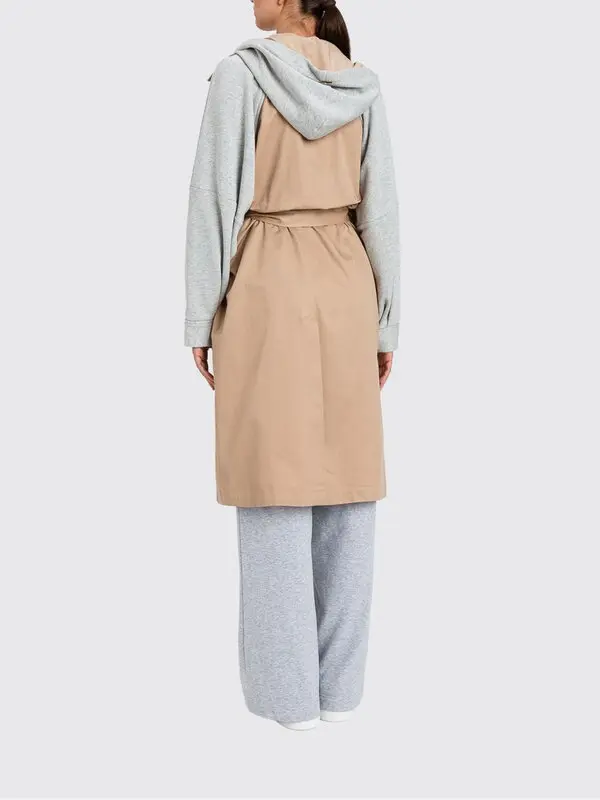 TWINSET Cotton Trench Coat With Hood