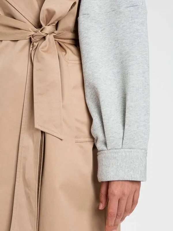 TWINSET Cotton Trench Coat With Hood
