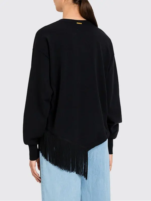 TWINSET Viscose Knit Top With Fringes