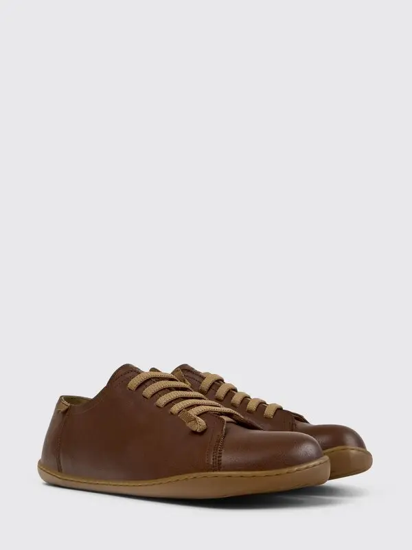 Camper Peu Smooth Leather Slip-on Sneakers With Elasticated Laces