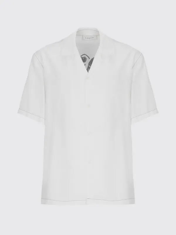 LANVIN Rayon Shirt With Logo Print