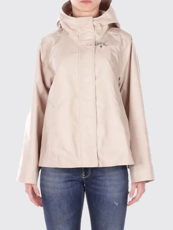 FAY Hooded Parka In Technical Poplin - Sand