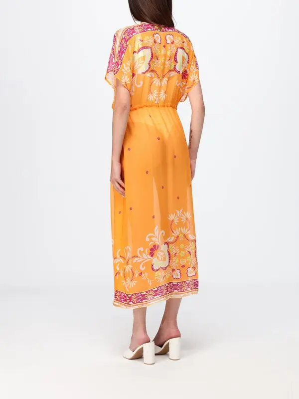 TWINSET Midi Kaftan With Abstract Ethnic Print