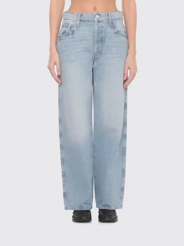 MOTHER Wide Leg Cotton Denim Jeans
