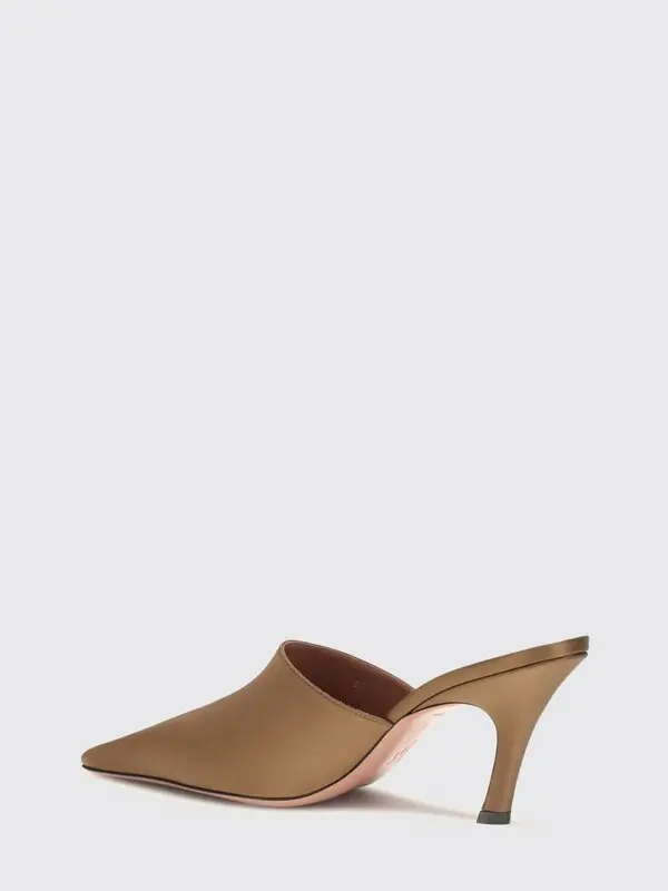 Amina Muaddi Jamie Silk Satin Mules