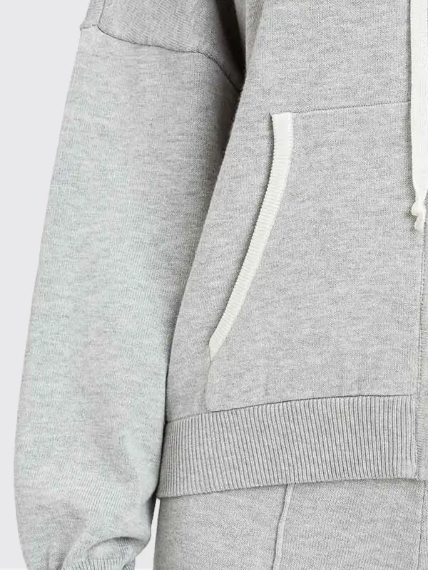 TWINSET Cotton Blend Hooded Sweatshirt