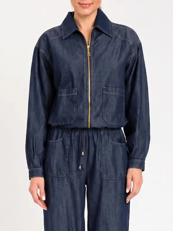 TWINSET Lyocell Zip Jacket