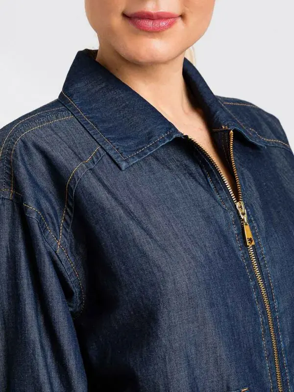 TWINSET Lyocell Zip Jacket