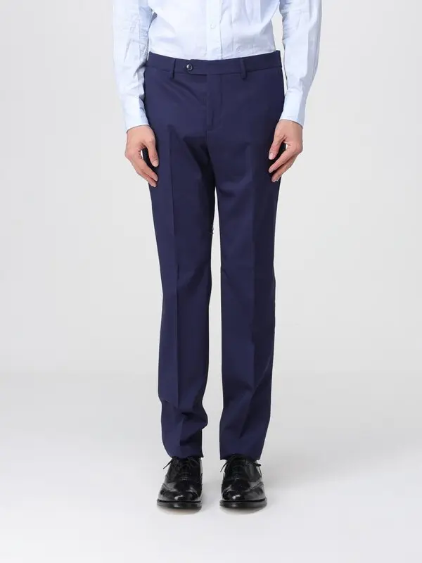MANUEL RITZ Single-breasted Suit In Wool Blend - Blue