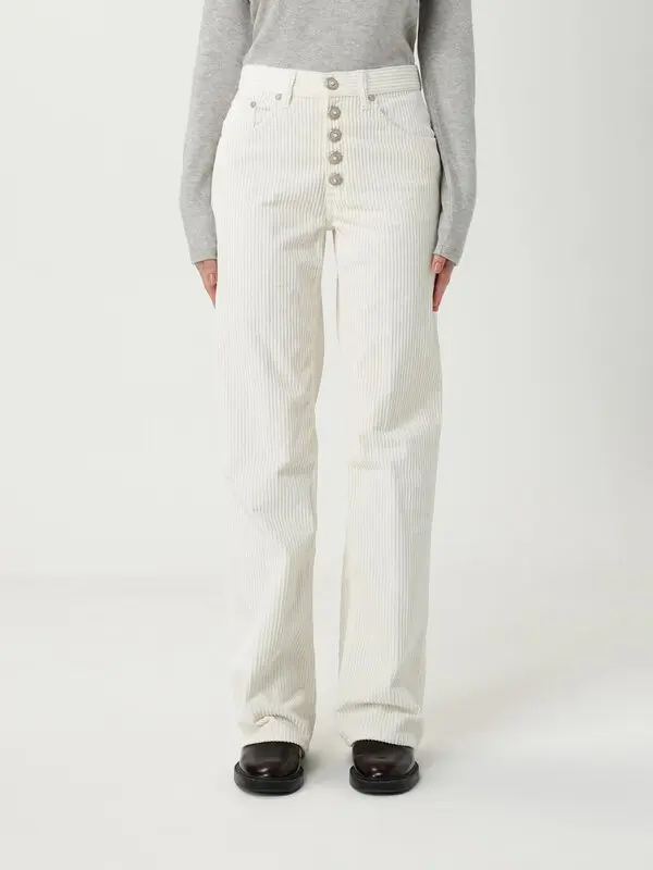 DONDUP Corduroy Trousers - Cream