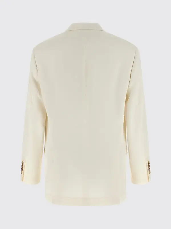 Brunello Cucinelli Silk And Linen Double-breasted Blazer