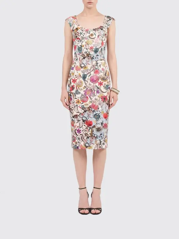 Roberto Cavalli Printed Jersey Midi Dress