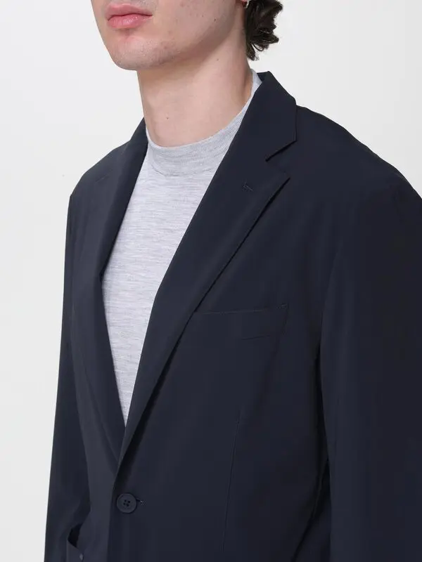 MANUEL RITZ Single-breasted Blazer With Sweatshirt Hood
