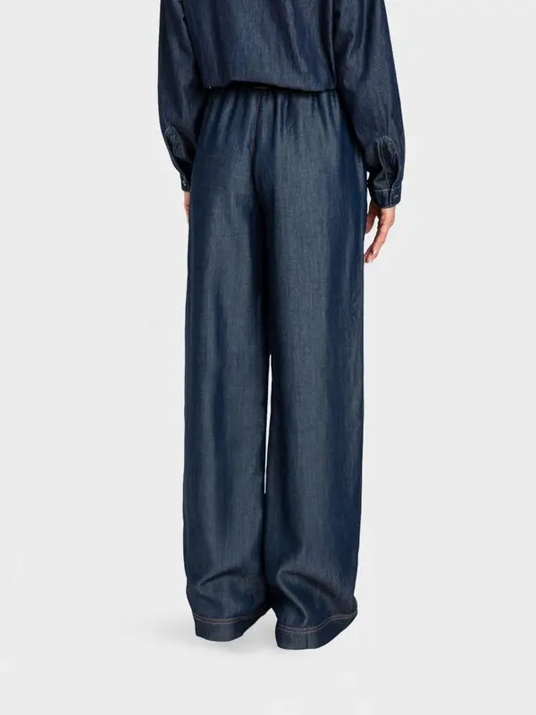 TWINSET Lyocell Palazzo Trousers