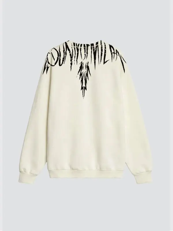 COUNTY OF MILAN Cotton Crew Neck Sweatshirt With Iconic Print