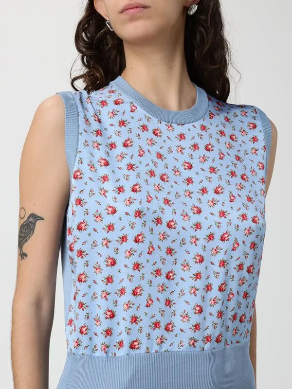Dolce & Gabbana Silk Floral Print Sleeveless Top