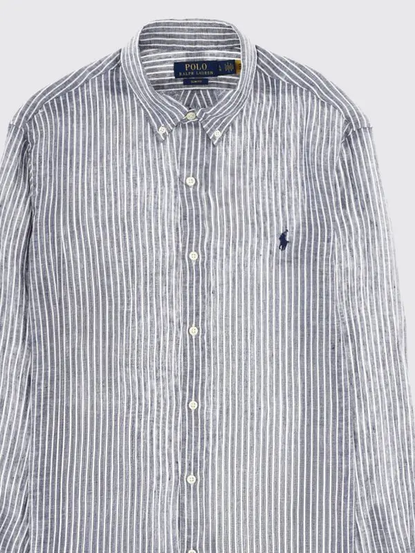 Polo Ralph Lauren Striped Linen Shirt - Blue