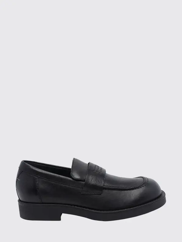 MAISON MARGIELA Smooth Leather Penny Loafers With Numeric Logo