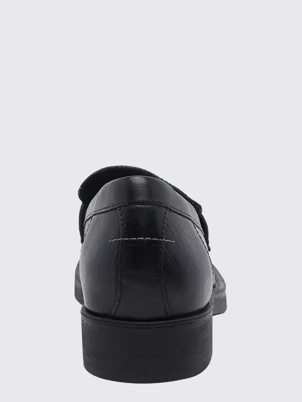 MAISON MARGIELA Smooth Leather Penny Loafers With Numeric Logo