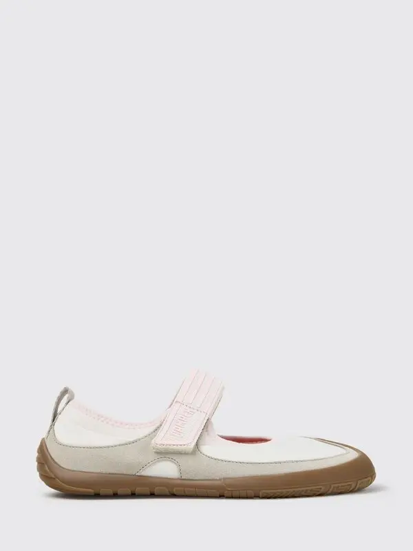 Camper Two-tone Leather & Recycled Pet Mary Jane Flats - Multicolor