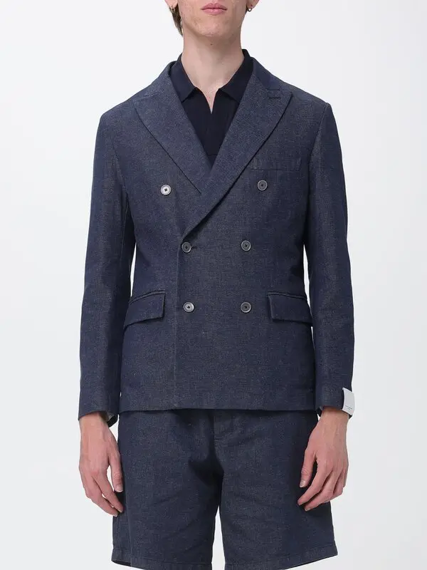 PAOLO PECORA Double-breasted Virgin Wool Blazer