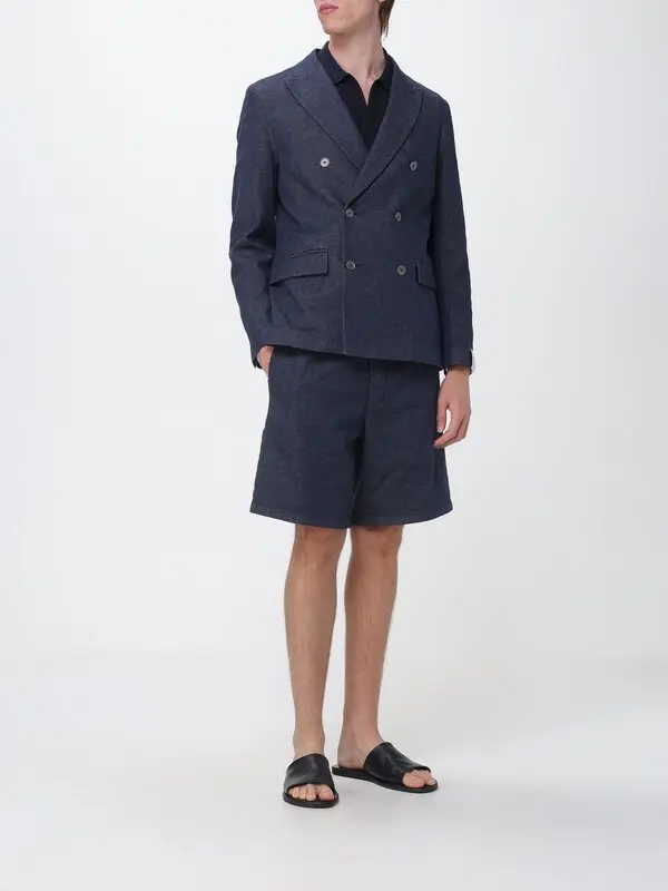 PAOLO PECORA Double-breasted Virgin Wool Blazer