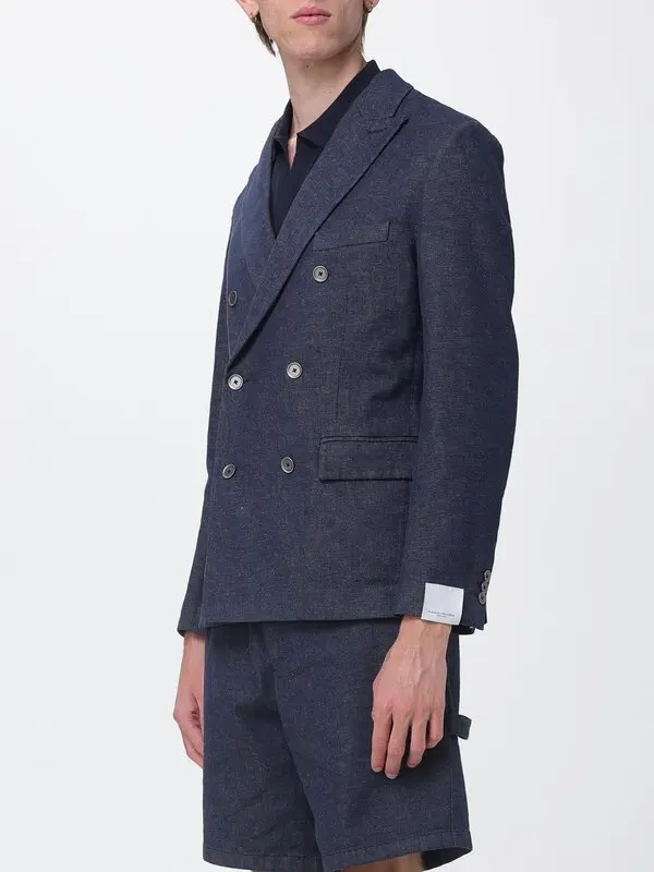 PAOLO PECORA Double-breasted Virgin Wool Blazer