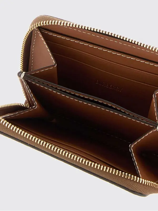 Burberry Vintage Check Coated Cotton Continental Zip Wallet