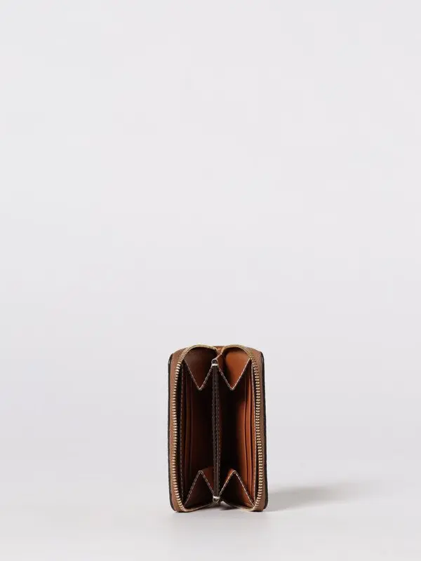 Burberry Coated Cotton Vintage Check Print Wallet
