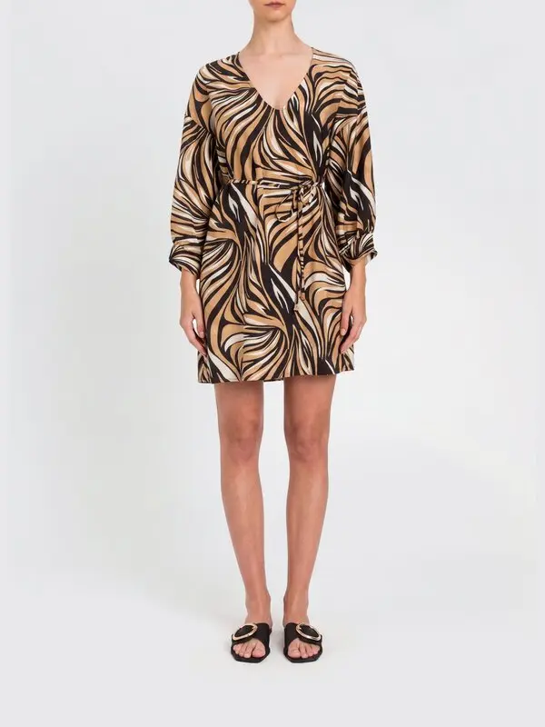 TWINSET Viscose Blend Mini Dress With Print