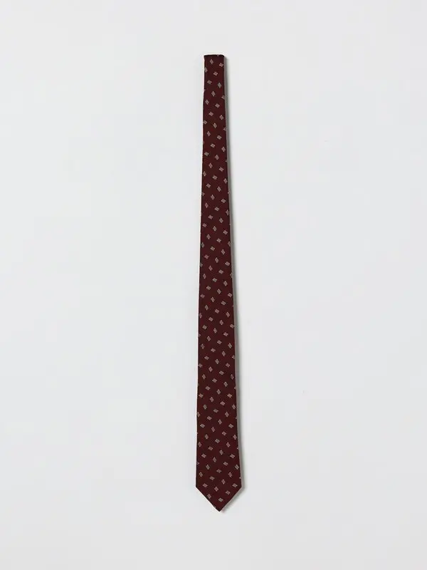 Emporio Armani Printed Neck Tie - Burgundy