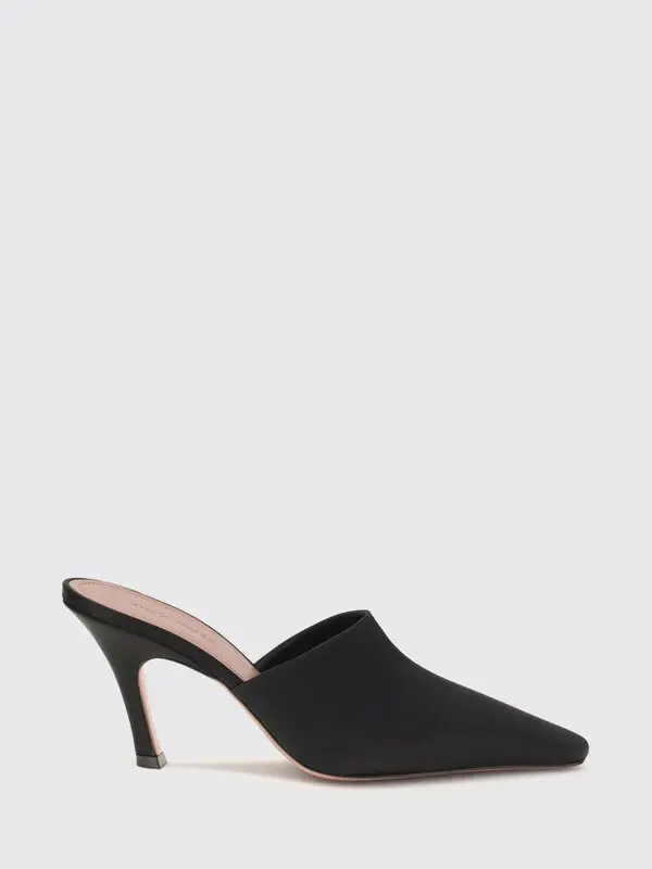 Amina Muaddi Jamie Silk Satin Mules