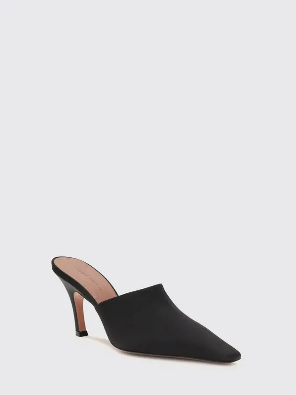 Amina Muaddi Jamie Silk Satin Mules