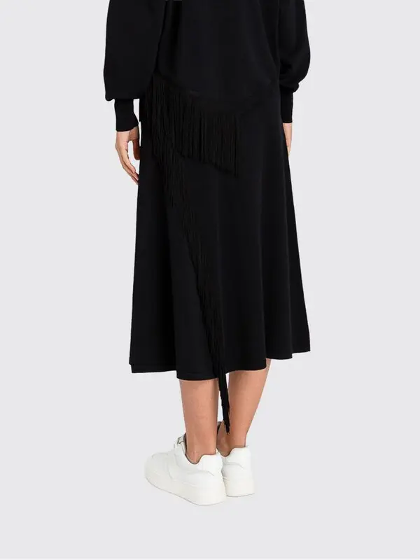 TWINSET Viscose Skirt With Fringes