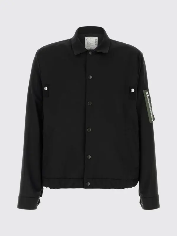 Sacai Wool Blend Shirt Jacket