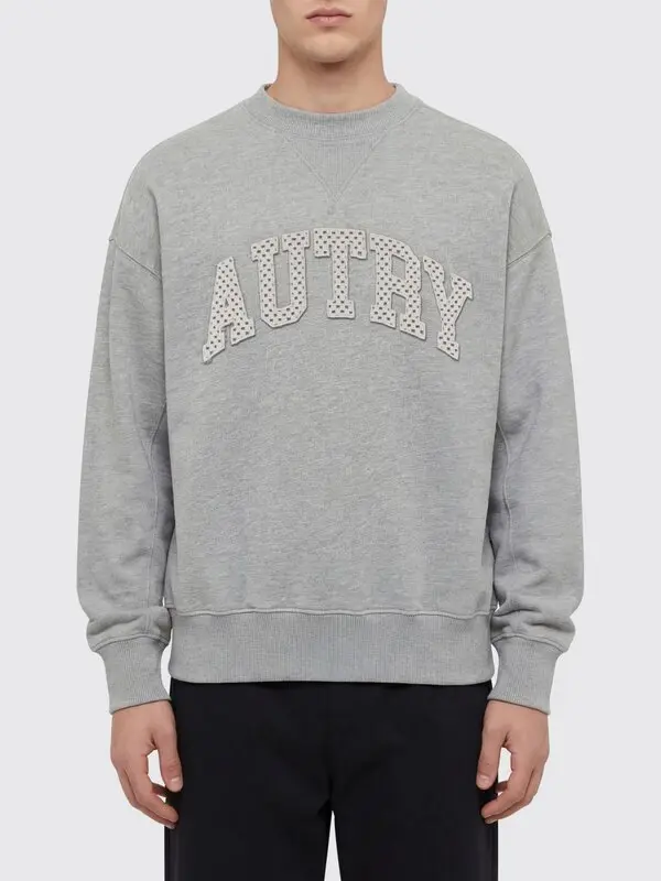 AUTRY Cotton Crewneck Sweatshirt With Logo