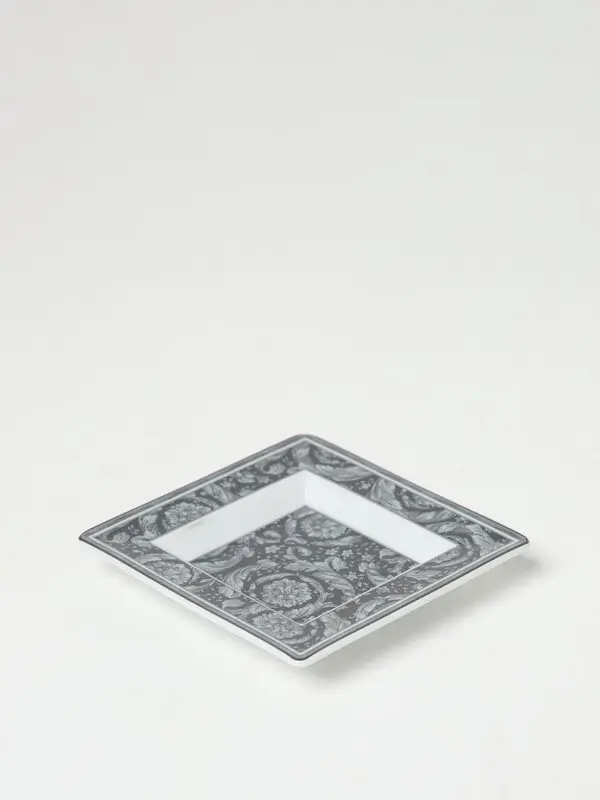 Versace Barocco Printed Plate - Black